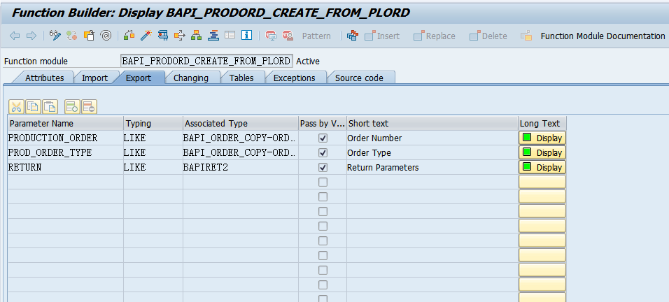 SAP ABAP BAPI函数50连载之17-BAPI_PRODORD_CREATE_FROM_PLORD